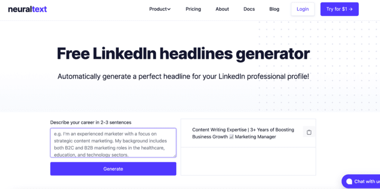 How to Use a LinkedIn Headline Generator to Land Your Next Job - Acendance